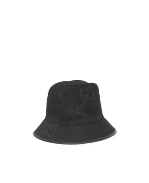 Gucci Monogrammed Bucket Hat - Black