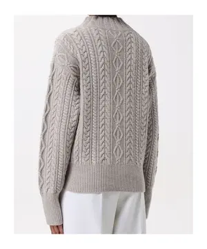 Max Mara Miranda Crewneck Knitted Jumper - Gray