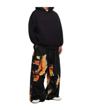 Y3 Abstract Print Cargo Trousers