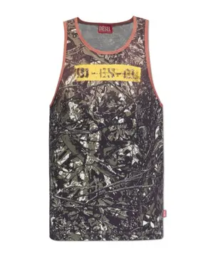 DIESEL® T-lifty-camou Tank Top - Black/green