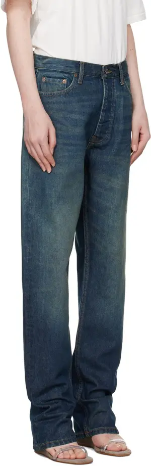 AYA MUSE High Waist Tapered Denim Jeans - Black