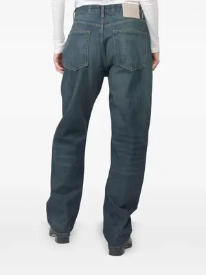 AYA MUSE High Waist Tapered Denim Jeans - Black