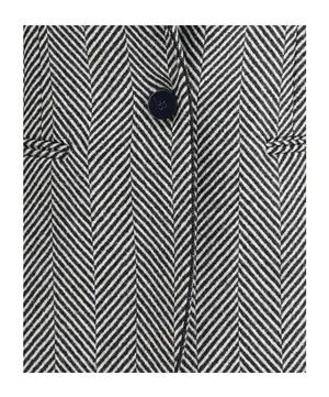 FORTE_FORTE Single-breasted Herringbone Patterned Jacket
