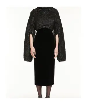 Sportmax High Neck Cut-out Detailed Jumper