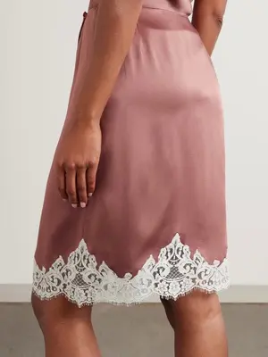 Stella McCartney Lace-trimmed Wrap Skirt - Pink