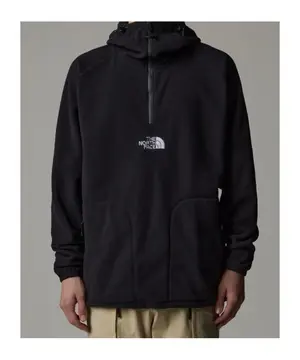 The North Face Fleece Hooded Jacket With Zipper Pockets