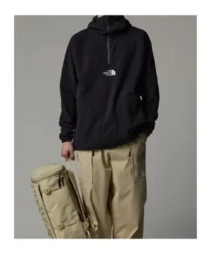 The North Face Fleece Hooded Jacket With Zipper Pockets