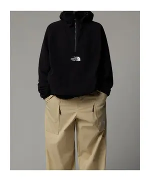 The North Face Fleece Hooded Jacket With Zipper Pockets