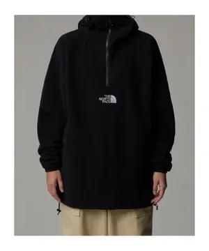 The North Face Fleece Hooded Jacket With Zipper Pockets