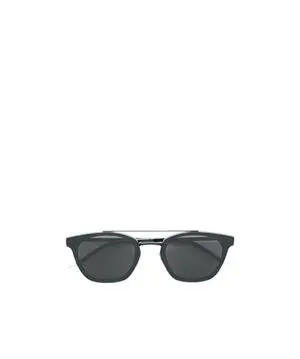 Saint Laurent Double Bridge Square Frame Sunglasses - Brown