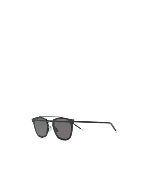 Saint Laurent Double Bridge Square Frame Sunglasses