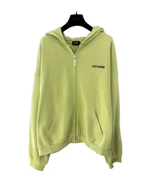 We11Done Bead-logo Hooded Zip-up Jacket - No