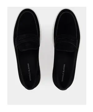 Manolo Blahnik Round Toe Loafers