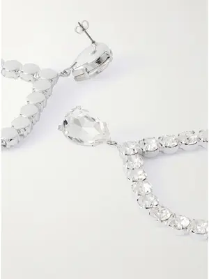 Magda Butrym Crystal And Pearl Drop Earrings