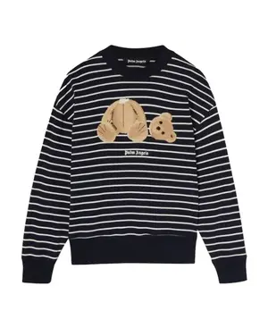 Palm Angels Striped Sweatshirts Hoodies For Men
