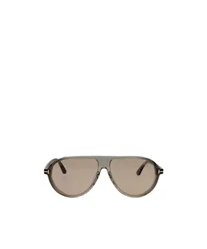 TOM FORD Aviator Frame Sunglasses - Transparent Gray