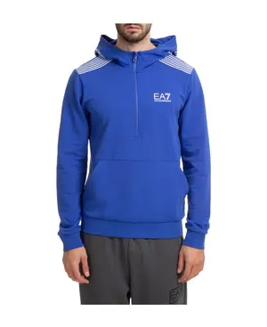 EA7 Logo Half-zip Hoodie