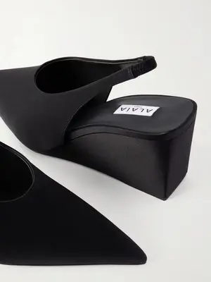 Alaïa Cube 75 Wedge Sandals