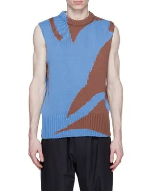 JIL SANDER Crewneck Sleeveless Vest With Logo Detail
