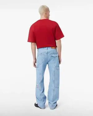 Gcds Ultrapocket Jeans With Logo Patch