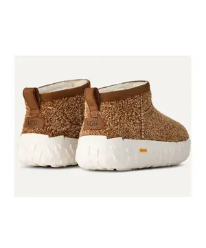 UGG Classic Ultra Mini Suede Textured Boots - Maroon