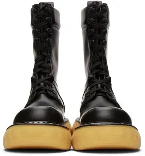 Bottega Veneta Leather Lace-up Ankle Boots