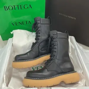 Bottega Veneta Leather Lace-up Ankle Boots