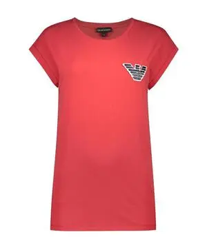 Emporio Armani Short-sleeved Crewneck T-shirt With Logo Detail