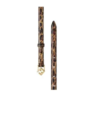 Fendi Ff Diamonds Belt - Brown