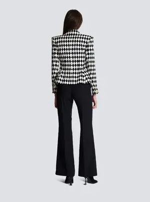 Balmain 6-button Diamond Pattern Blazer