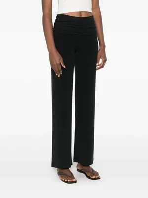 AYA MUSE Ribbed Ruched Trousers