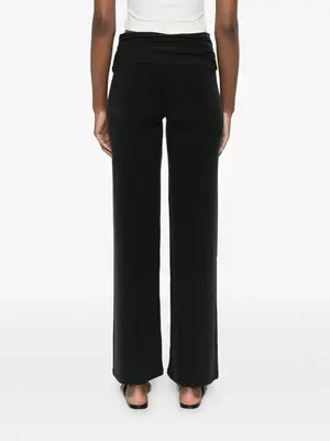 AYA MUSE Ribbed Ruched Trousers