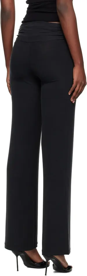AYA MUSE Ribbed Ruched Trousers