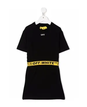 Off-White Industrial Tape T-shirt Dress - Black
