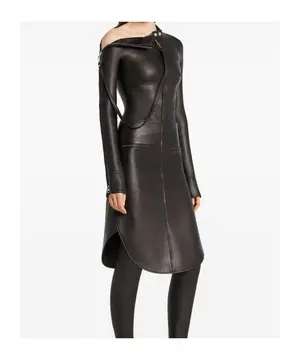 COURREGES Zipped Biker Top - Black