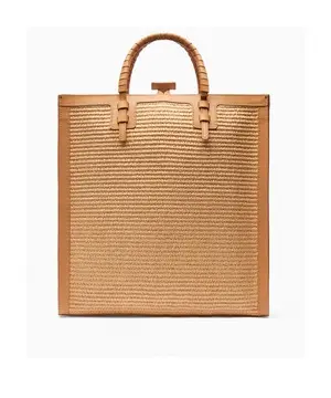 Casadei Logo Detail Woven Tote