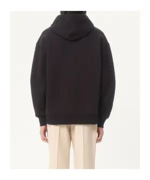 Valentino Garavani Logo Embroidered Zip-up Hoodie