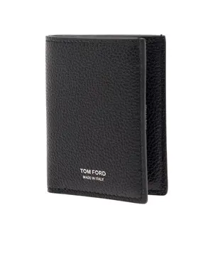 TOM FORD Logo Printed Bi-fold Wallet - Black