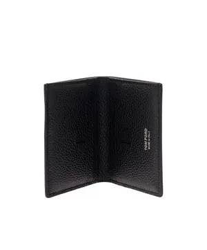 TOM FORD Logo Printed Bi-fold Wallet - Black