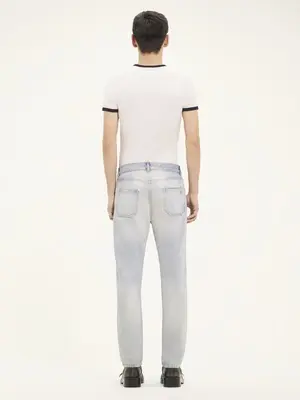 COURREGES Courrèges Logo Embroidered Straight Leg Jeans