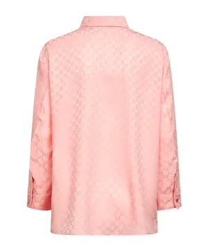 Gucci Monogrammed Long-sleeve Shirt