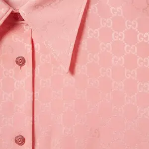 Gucci Monogrammed Long-sleeve Shirt
