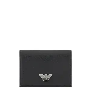 Emporio Armani Logo-plaque Wallet - Black