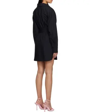 Alexander Wang Gathered Long-sleeved Shirt Dress