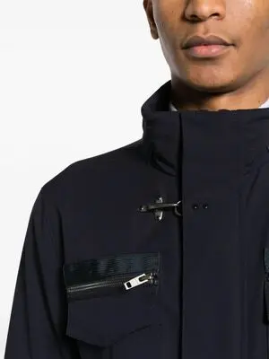 FAY High Neck Shirt Jacket With Iconic Closures