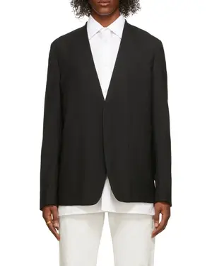 MAISON MARGIELA Single-breasted V-neck Blazer
