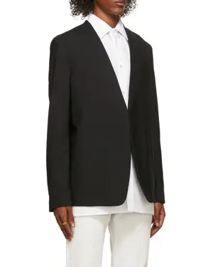 MAISON MARGIELA Single-breasted V-neck Blazer