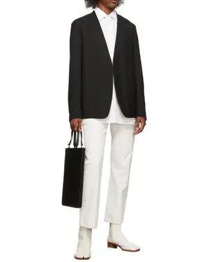 MAISON MARGIELA Single-breasted V-neck Blazer