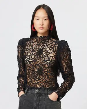 Isabel Marant Étoile Neline Lace Detailed Top