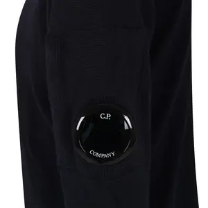 C.P. COMPANY Crew Neck Logo Sweater